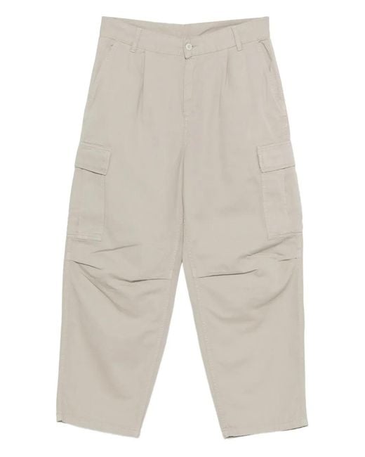 Carhartt Cargo Pleated Trousers in White for Men | Lyst UK