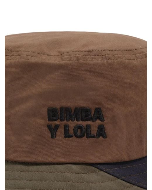 Bimba Y Lola Logo Bucket Hat in Brown | Lyst UK