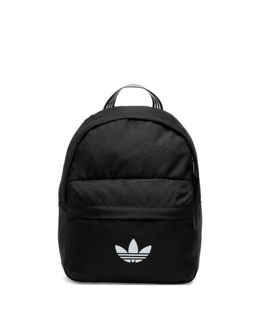 adidas Logo-Print Small Backpack in Black | Lyst UK