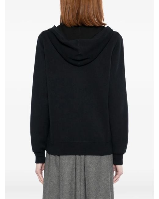 N.Peal Cashmere Double-Faced Hoodie in Black | Lyst