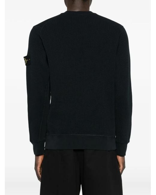 Stone Island Logo-Patch Sweatshirt in Black for Men | Lyst UK