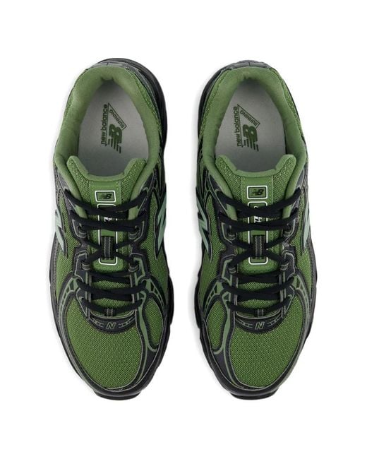 New Balance 740 Logo-Detail Sneakers in Green | Lyst UK