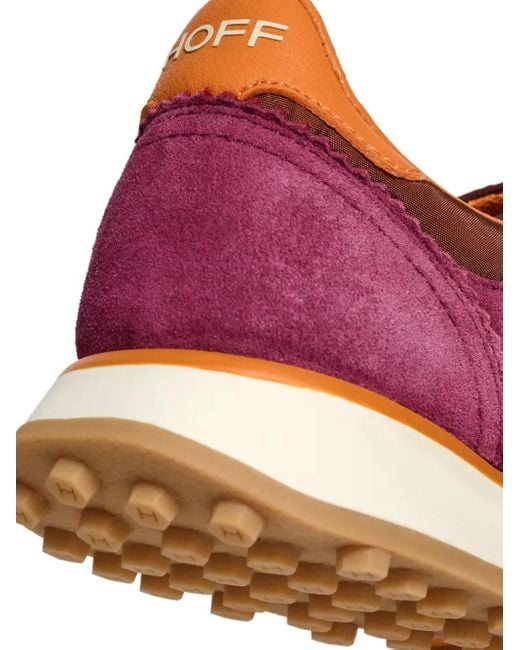HOFF 35Mm Bridge Mkii Suede Lace-Up Sneakers in Red | Lyst UK