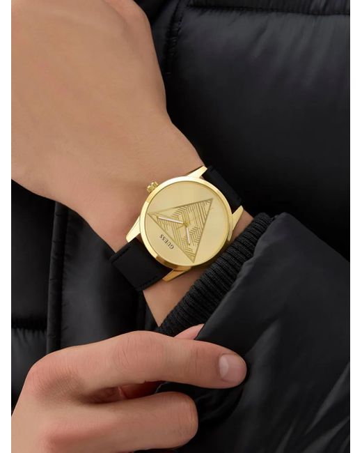 Guess Triangle-Logo 42Mm in White for Men | Lyst UK