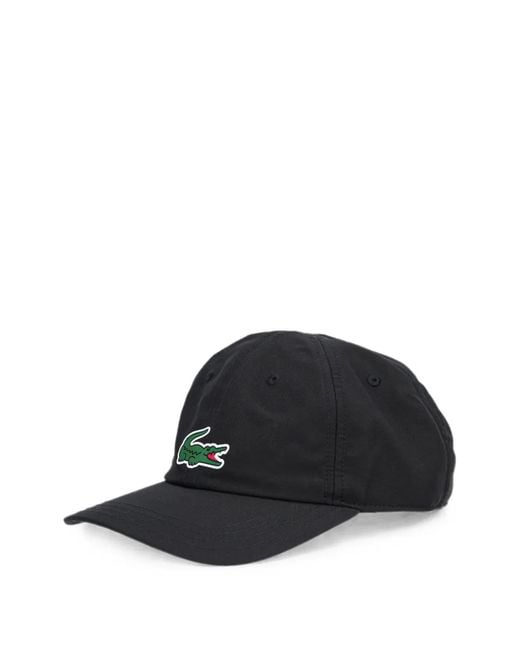 Lacoste X Novak Djokovic Logo-Patch Baseball Cap in Black for Men | Lyst UK