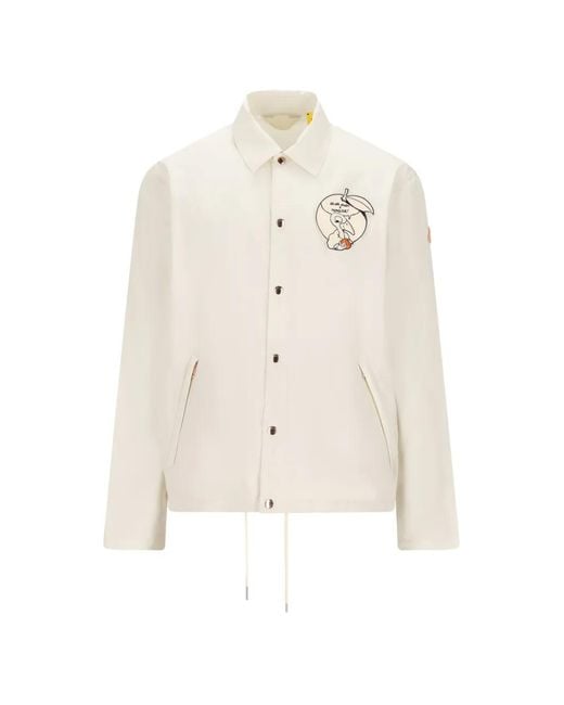 Moncler X X Gilga Cartoon Embroidery Shirt Jacket in White for Men ...