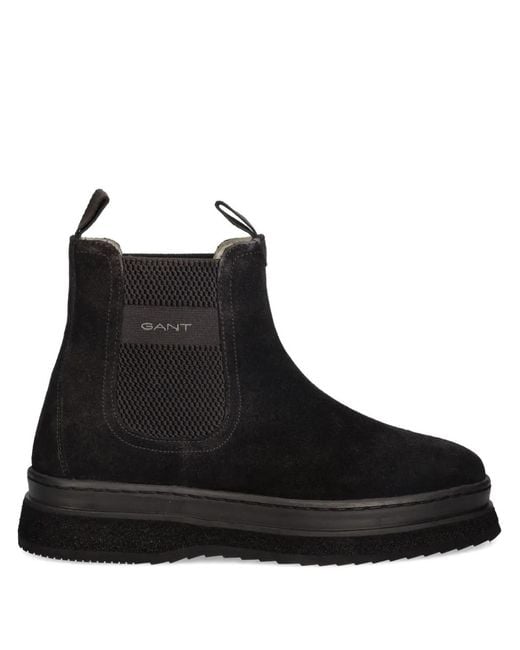 GANT Sistown Pull-Tab Platform Boots in Black | Lyst UK
