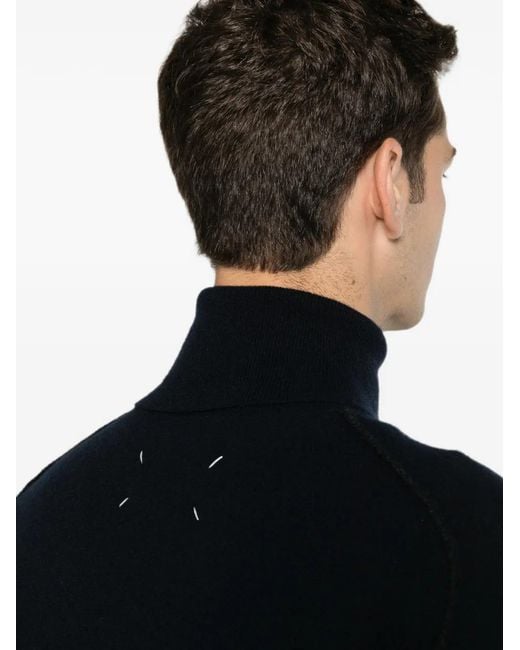 Maison Margiela Roll-Neck Sweater in Black for Men | Lyst UK