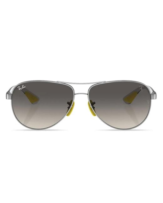 Ray-Ban Gradient-Lenses Aviator-Frame Sunglasses in Grey | Lyst UK