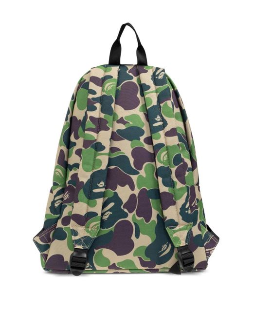 A Bathing Ape Camo Shark Backpack in Green for Men | Lyst