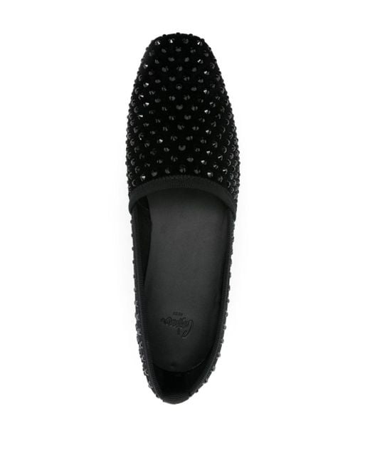 Castañer Rhinestone-Embellished Ballet Flats in Black | Lyst