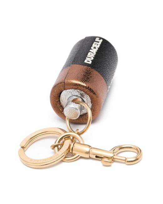 Anya Hindmarch Anya Brands Duracell Keyring in Metallic | Lyst