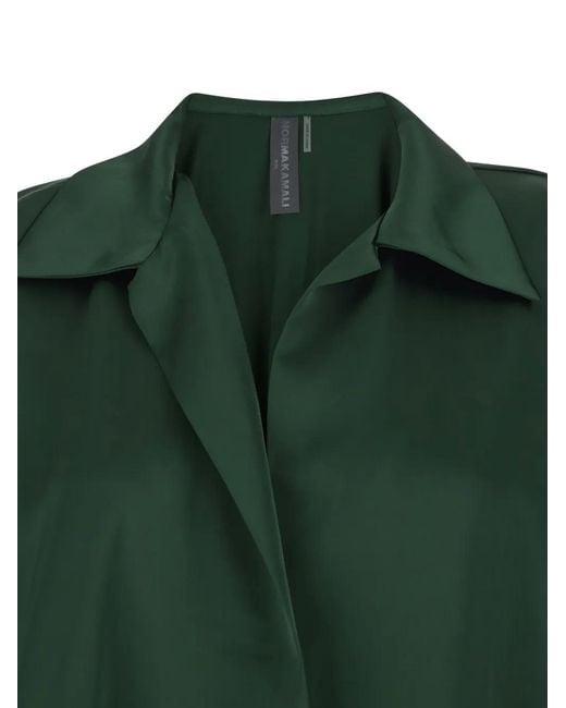 Norma Kamali Long-Sleeve Bodysuit in Green | Lyst