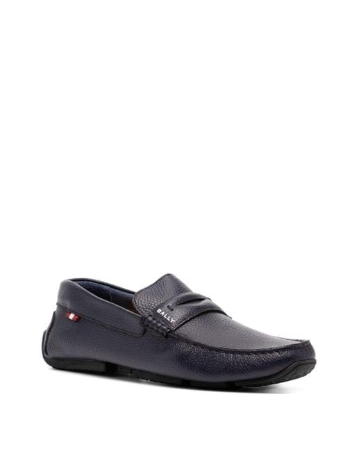 Bally Pilot Driver Loafers in Blue for Men | Lyst