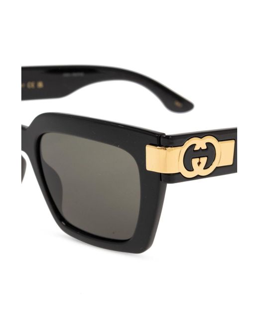 Gucci 797427 J1691 1012 Cat-Eye Sunglasses in Black | Lyst UK
