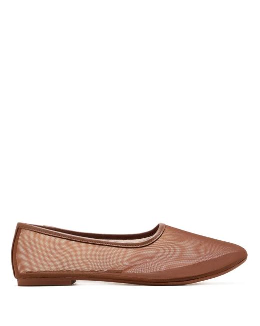 Senso Mesh Ballerina Shoes in Brown | Lyst