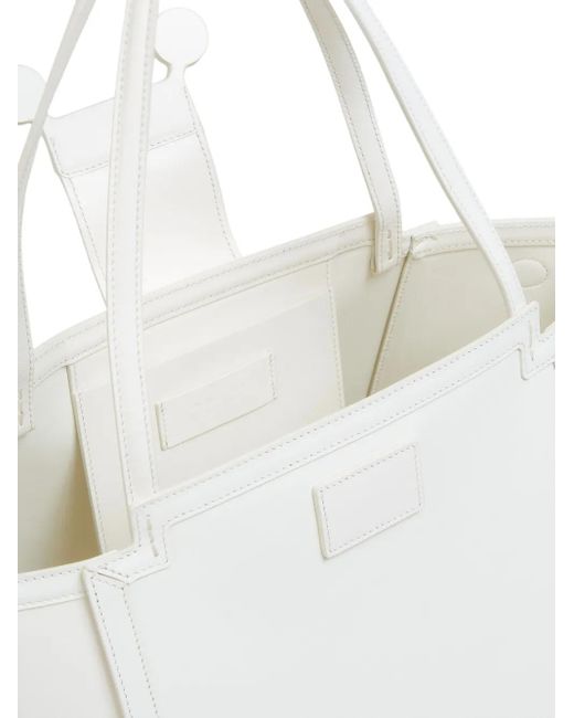 Marni Riviera Structured Tote Bag in White | Lyst UK