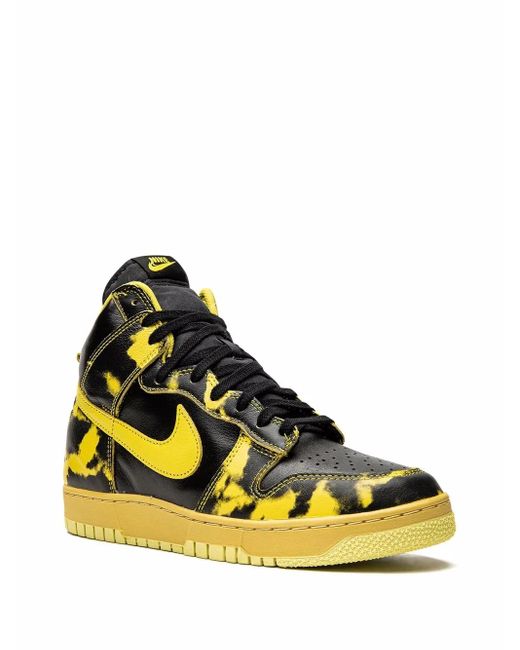 Nike Dunk High 1985 Acid Wash" Sneakers in Yellow | Lyst