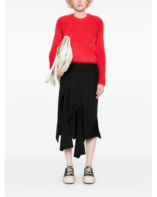 Plan C Multi-Panel Midi Skirt in Black | Lyst