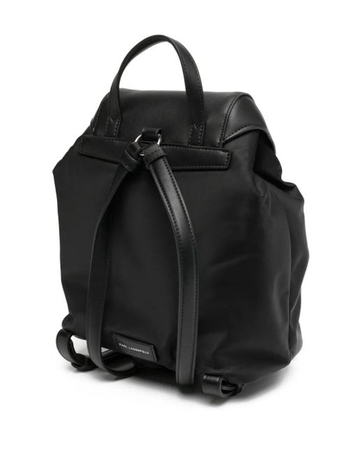 Karl Lagerfeld Ksignature Backpack in Black | Lyst