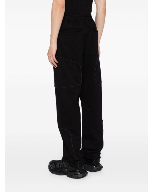 BREATH Logo-Appliqué Cotton Track Pants in Black for Men | Lyst