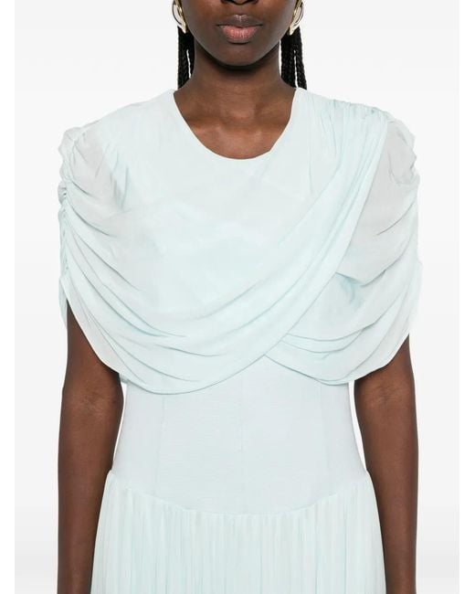Jonathan Simkhai Draped-Detail Maxi Dress in White | Lyst UK