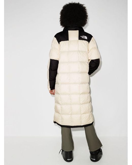 The North Face Synthetic Lhotse Long Puffer Coat in White - Lyst