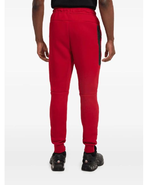 Nike Tech Fleece "Gym/ Track Pants in Red for Men | Lyst