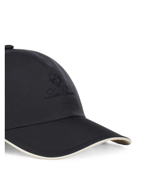 Loro Piana Logo-Embroidered Baseball Cap in Blue for Men | Lyst