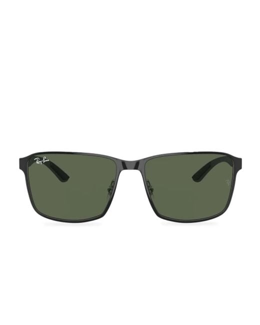 Ray-Ban Rb3721 Rectangle-Frame Sunglasses in Green | Lyst