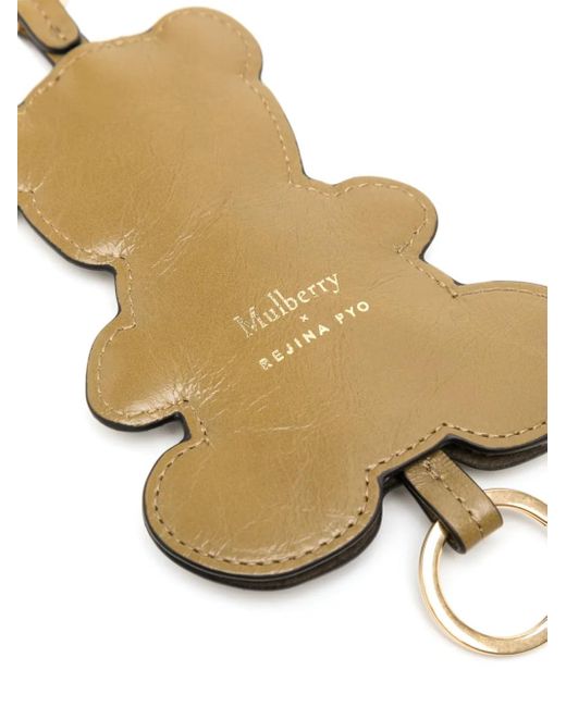 Mulberry X Rejina Pyo Teddy-Bear Keyring in Metallic | Lyst