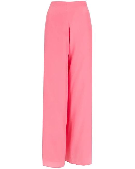 Amir Slama Silk Palazzo Pants in Pink | Lyst UK