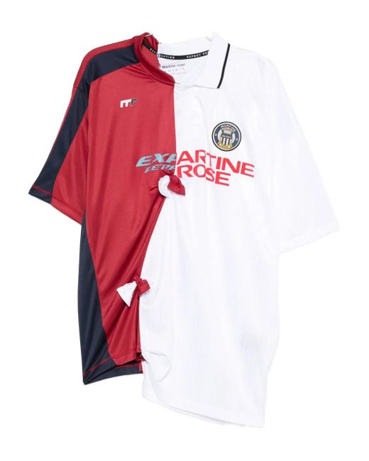 Martine Rose Colour-Block Football Jersey in Red for Men | Lyst UK