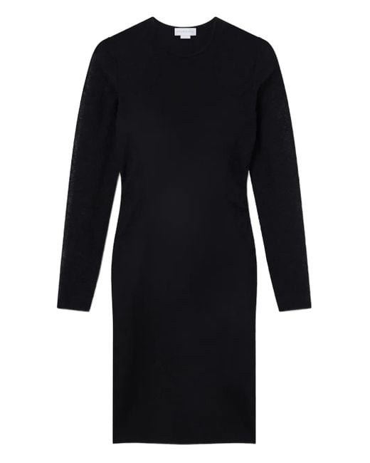 Stella McCartney Miracle Long-Sleeve Dress in Black | Lyst