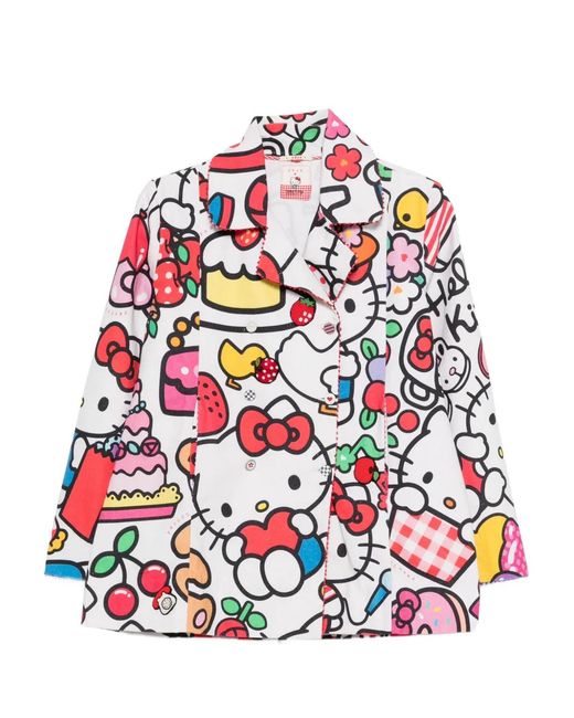 Péro Print Jacket in Red | Lyst UK