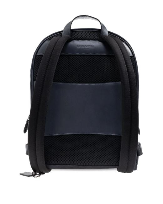 COACH Theo Monogrammed Backpack in Blue for Men | Lyst