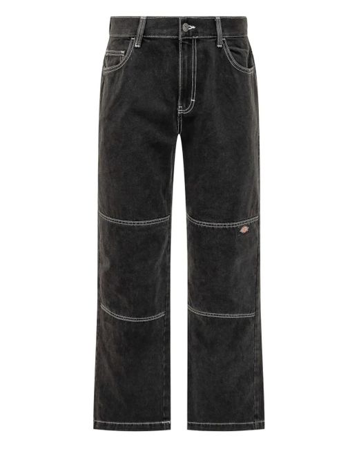 Dickies Double Knee-Stitching Regular Jeans in Black for Men | Lyst UK