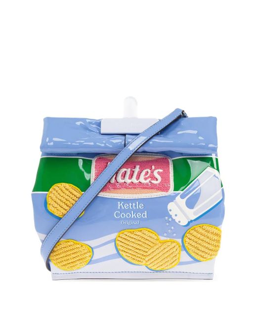 Kate Spade Snack Time Printed Shoulder Bag in Blue | Lyst
