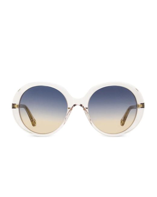 Chloé Oversized Gradient Sunglasses in Blue | Lyst