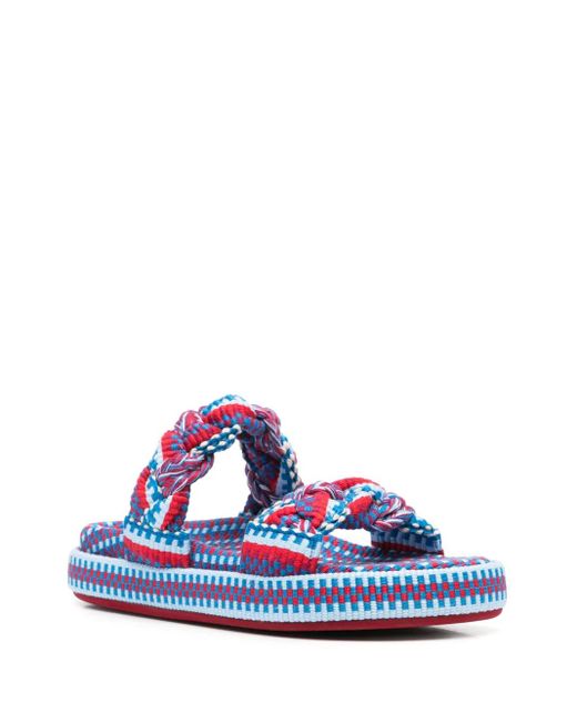 Amambaih Two-Tone Slippers in White | Lyst