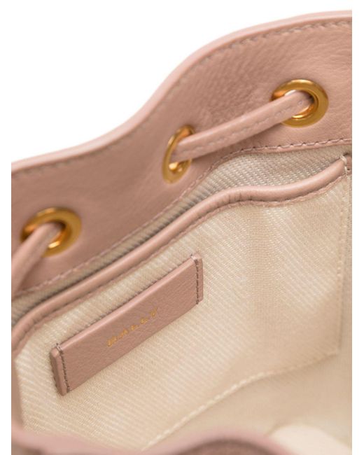 Bally Mini Code Bucket Bag in Natural | Lyst