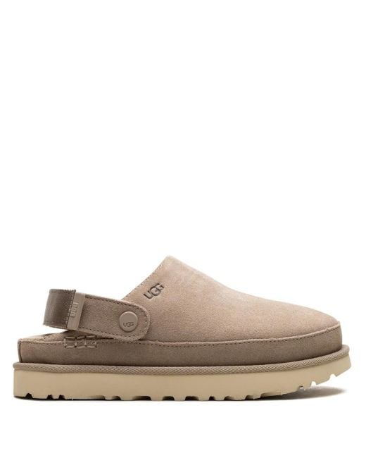 UGG Goldenstar Clog "Sand" Slippers in Brown | Lyst