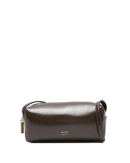 KHAITE Logo-Print Zip Mini Bag in Grey | Lyst UK