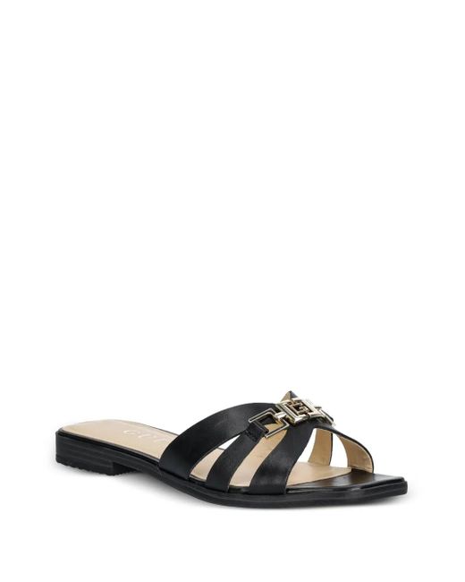 Guess Slone Slides in White | Lyst