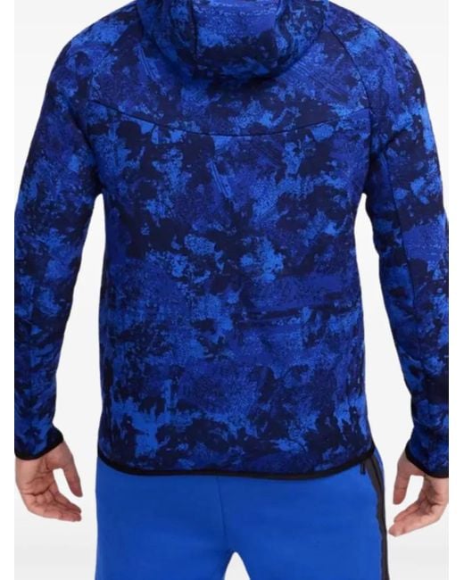 Nike Tech Windrunner Zip-Up Hoodie in Blue for Men | Lyst