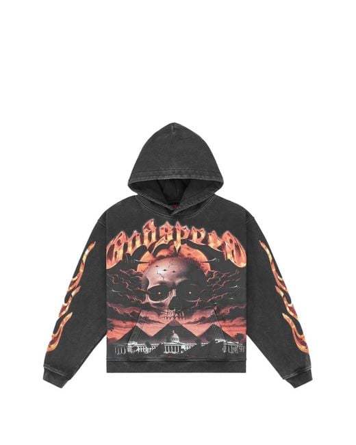 Godspeed Echoes Of Empires Graphic-Print Hoodie in Grey for Men | Lyst UK