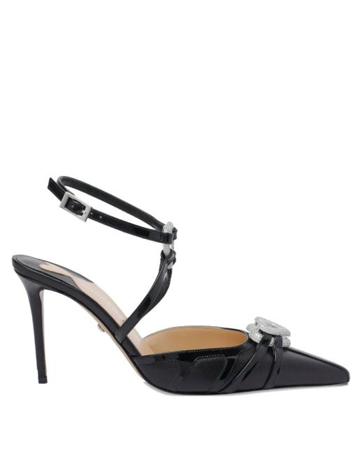 Mach & Mach 95 Mm Double-Heart Pumps in Metallic | Lyst