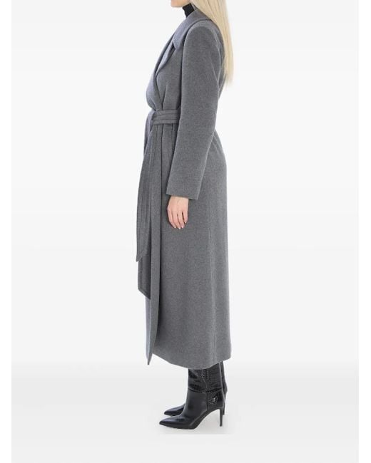 Tagliatore Melody Classic-Lapels Coat in Grey | Lyst UK