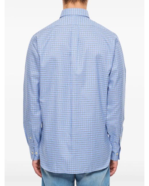 Polo Ralph Lauren Plaid Shirt in Blue for Men | Lyst