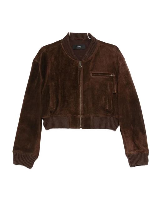 Arma Gritty Suede Jacket in Brown | Lyst UK